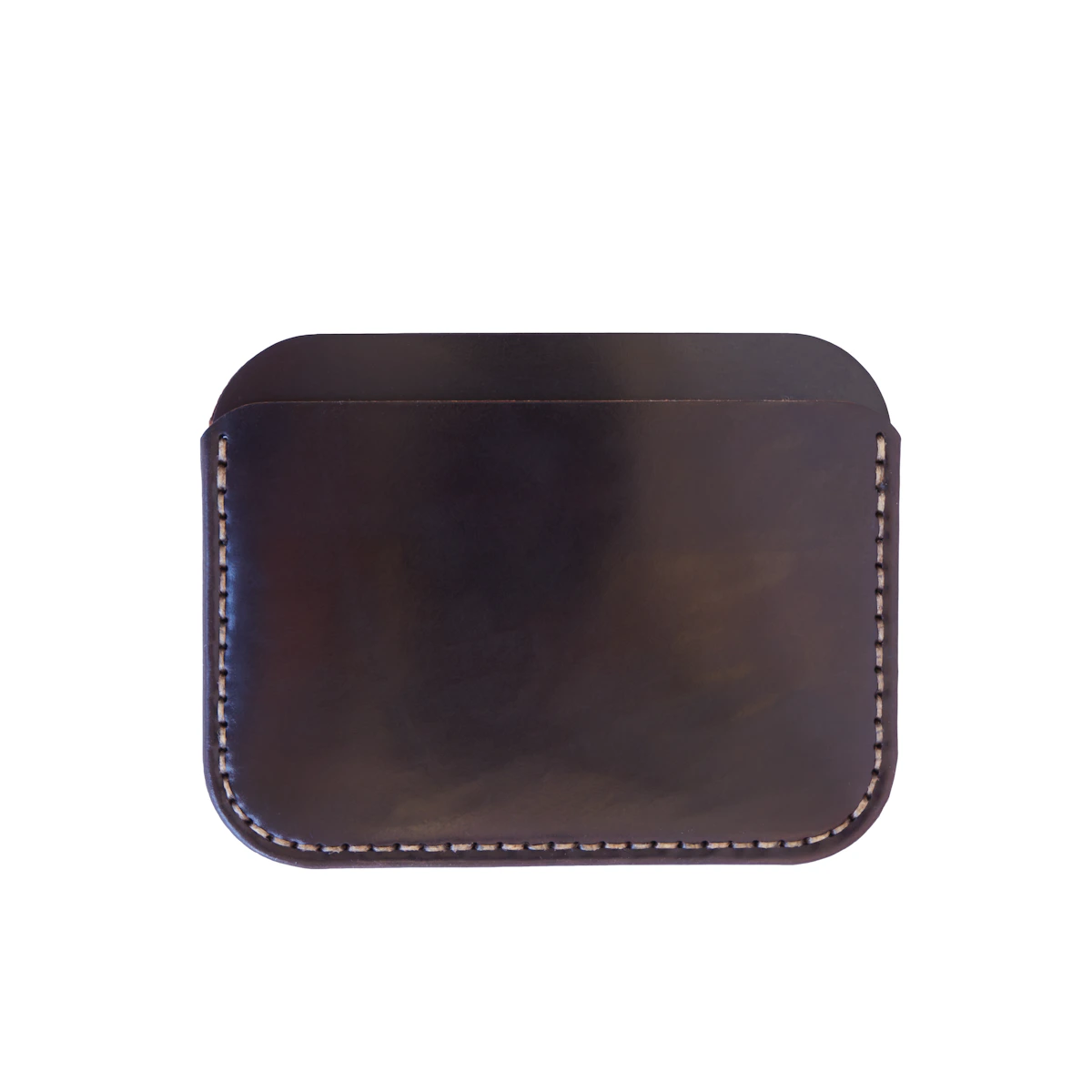 Round Luxe Wallet, Ox Blood Shell Cordovan - MAKR