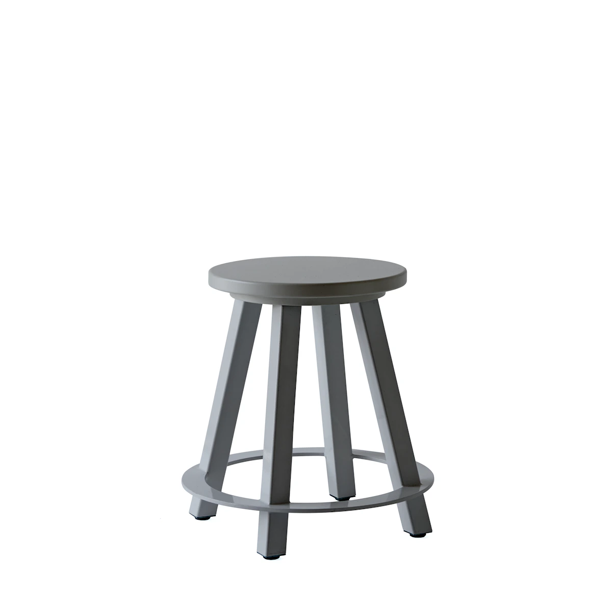 Metal Tropical Stool, 18”, Gray - MAKR